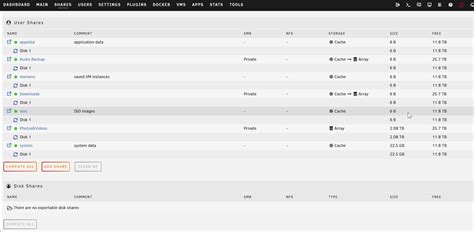 cannot set shares to exclusive general support unraid