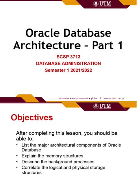 Week 03 1 Oracle Architecture 2020 Pdf Clientserver Model Databases