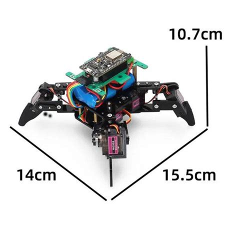 Smart Spider Robot With Esp8266 Wi Fi With Arduino Code Project