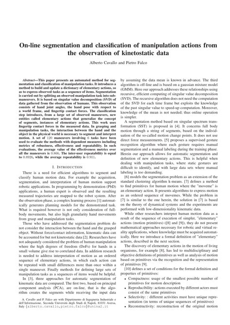 pdf online segmentation and classification of manipulation actions