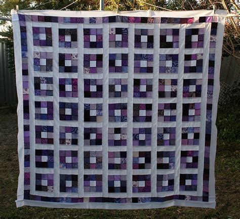 Purple Nine Patch Quilt