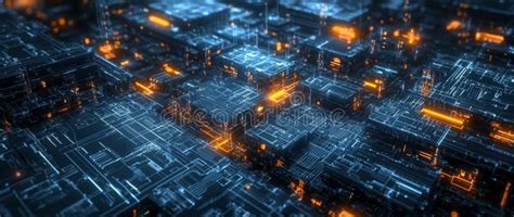 An Urban Cityscape Backdrop For Regression Analysis In Predictive Data Visualization Stock Image