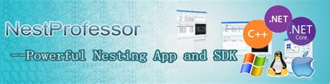 nestprofessor true shape nesting software layout softwar sdk api library