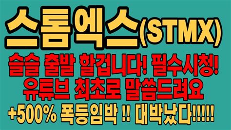 스톰엑스 스톰엑스코인 스톰엑스코인전망 Stmx 코인전망 비트코인 이더리움 도지코인 Youtube