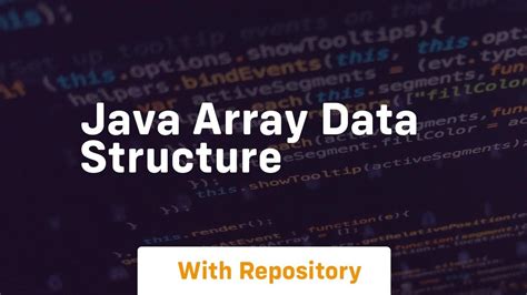 Java Array Data Structure Youtube