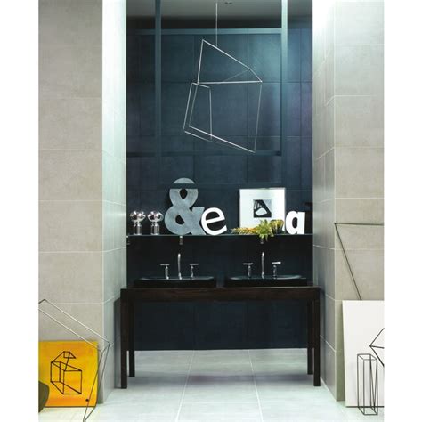 Interceramic Habitat 10 Pack Graphite Glazed Ceramic Tile At