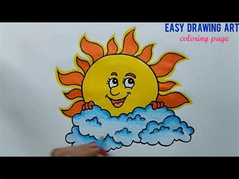 How To Draw Clouds And Sun