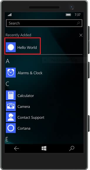one we tap on our app icon from app list the screen could be like below