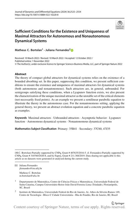 Sufficient Conditions For The Existence And Uniqueness Of Maximal