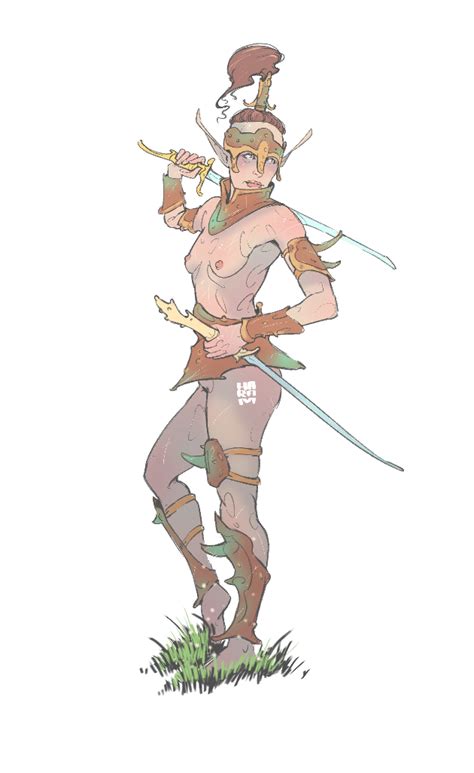Proud Elfish Warrior By Haram Hentai Foundry