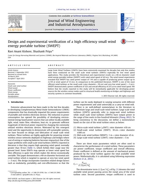 Pdf Design And Experimental Verification Of A High Efficiency Small