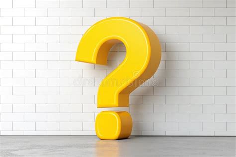 Realistic 3d Yellow Question Mark Illustration Stock Illustration Illustration Of Graphic