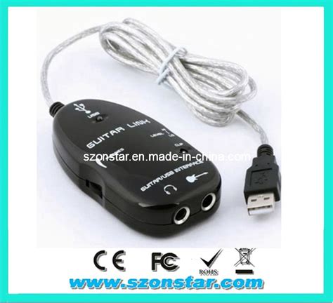 Guitar To Pc Mac Interface Audio Link Usb Cable China Usb Cable And