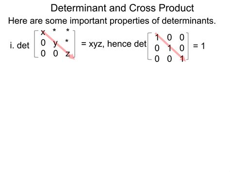 9 Determinant And Cross Product Ppt