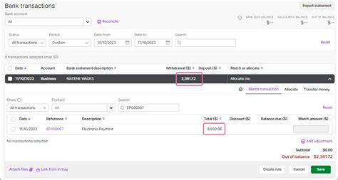 Matching Bank Transactions To Grouped Electronic Payments