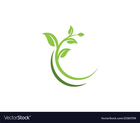 Tree Leaf Icon Design Royalty Free Vector Image