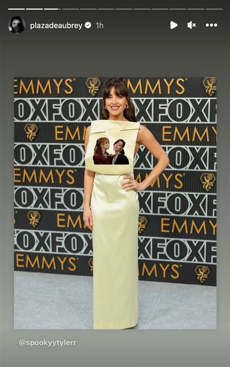 Aubrey Plaza Shares Meme That Turned Her Emmys Dress Into Sex And The City Breakup Post It