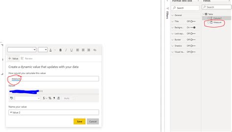 solved dynamic values in text box microsoft fabric community