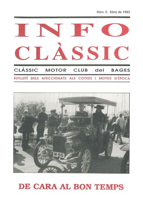 Infoclassic Num 6 Clàssic Motor Club Del Bages