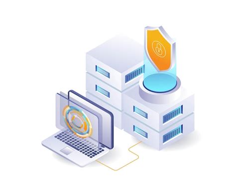 Premium Vector Cloud Server Digital Transformation Security