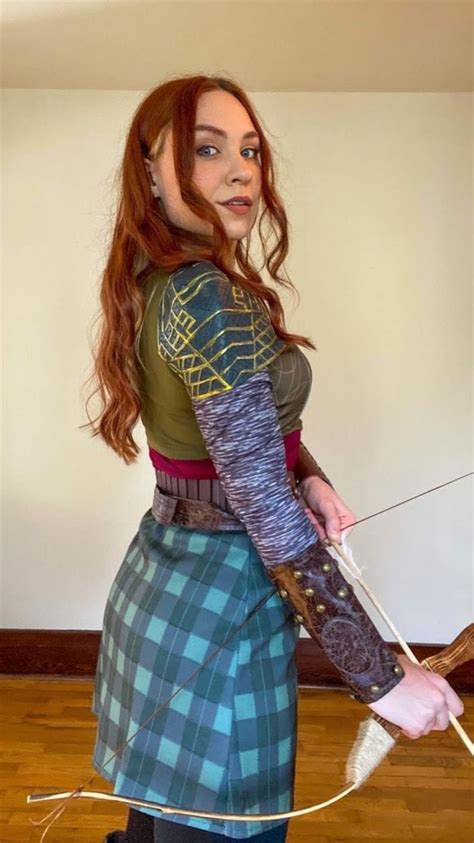 Catti Brie Cosplay Look Forgotten Realms Ra Salvatore Drizzt Dnd Cosplay Dress Red Hair