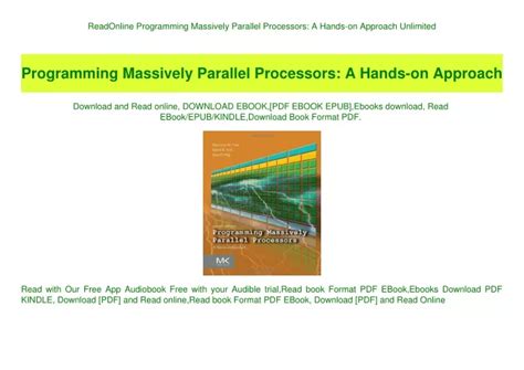 Ppt Readonline Programming Massively Parallel Processors A Hands On