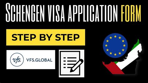 How To Fill A Schengen Visa Application Form For Vfs Uae Step By Step Youtube