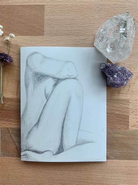 Limited Edition Naked Drawn Note Cards Set Of Etsy