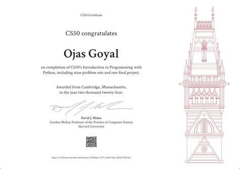 ojas goyal on linkedin python cs50 cs50p cs50x programming