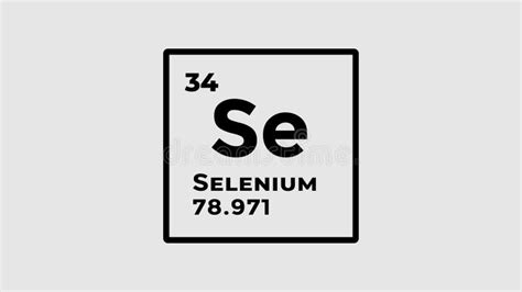 Selenium Chemical Element Of The Periodic Table Graphic Animation