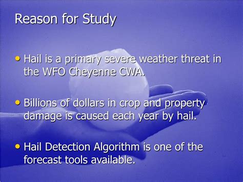 Ppt Verification Of The 88d Hail Detection Algorithm At Wfo Cheyenne Powerpoint Presentation