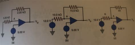Solved Determine The Value Of The Output Voltage For Each Of Chegg