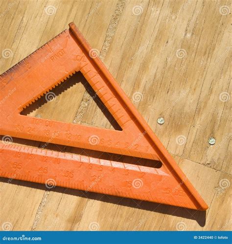 Triangle Ruler Stock Photo Image Of Home Repair Tools 3422440