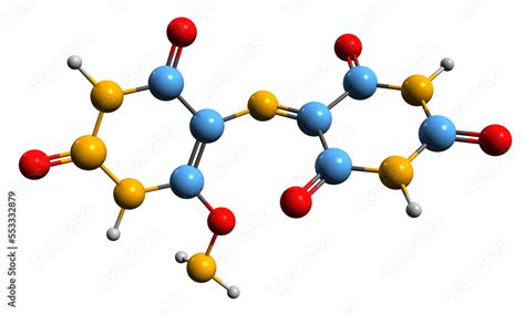 3d Image Of Murexide Skeletal Formula Molecular Chemical Structure Of