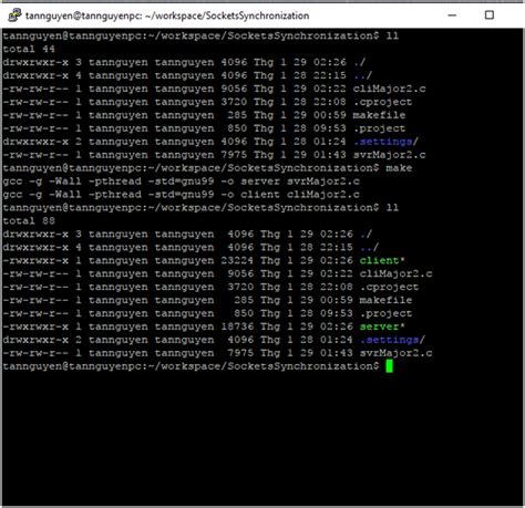 linux client server code assignment sample