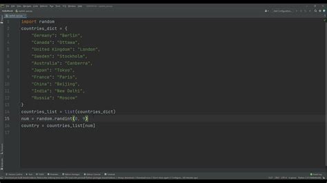 How To Make A Capital Quiz In Python Youtube