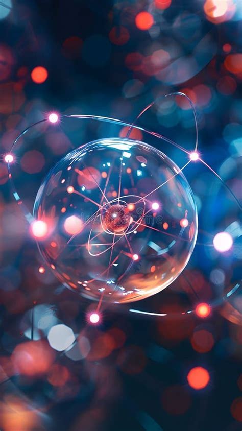 Abstract Image Of Atom 3d Rendering Abstrack Background Stock Illustration Illustration Of