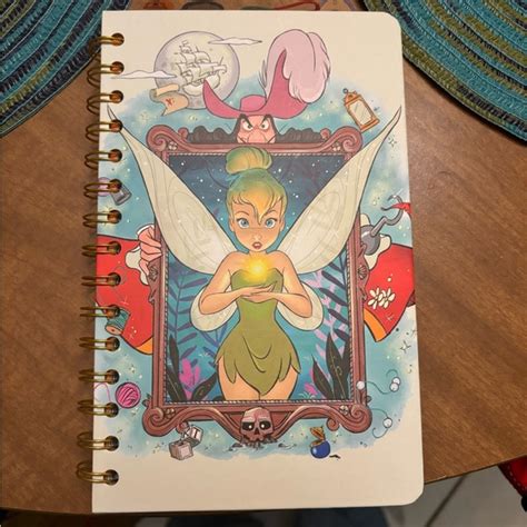 Disney Office Disney Tinkerbell And Captain Hook Notebook From