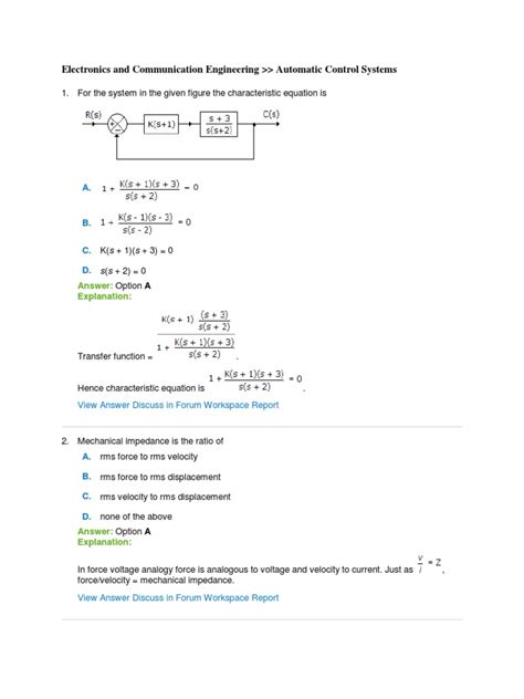 Automatic Control Systems Pdf Electromagnetism Systems Theory