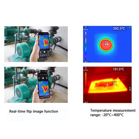 Uni T 적외선 열 화상 카메라 Pcb 회로 열 파이프 산업 감지 Seek 열 화상 카메라 안드로이드 유형 C 전화 측정 및 분석 장비