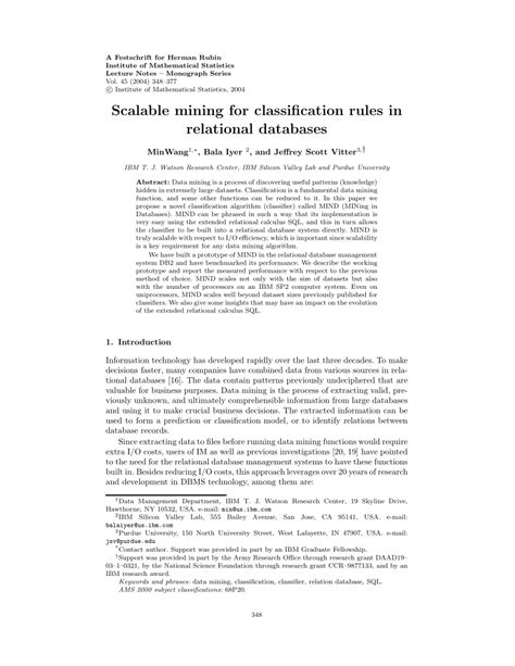 Pdf Scalable Mining For Classification Rules In Relational Databases