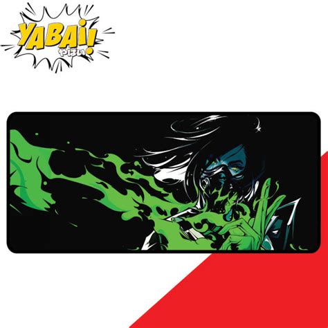 Yabaii Valorant Viper Jett Kay O Neon Yoru Fade Cypher Large Mouse Pad