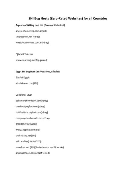Sni Bug Host Pdf Pdf Service Industries Companies