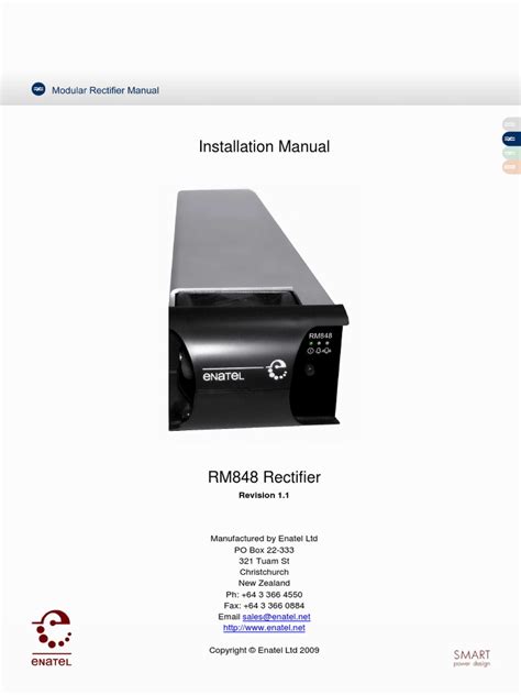 Installation Manual Pdf Rectifier Mains Electricity
