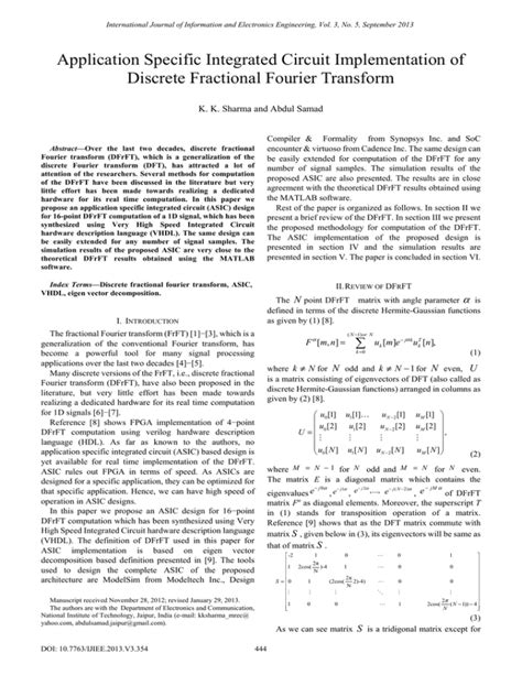 Application Specific Integrated Circuit Implementation Of