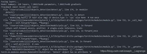 Yolo V5实现及运行问题attributeerror ‘detect‘ Object Has No Attribute ‘m‘attributeerror Detect