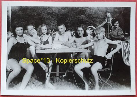 Foto Halb Nackter Pimpf Bdm M Dchen Portrait Deutsche Jugend M Del Bademode Eur Picclick De