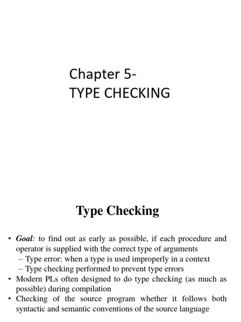 Type Checking Pdf Data Type Pointer Computer Programming