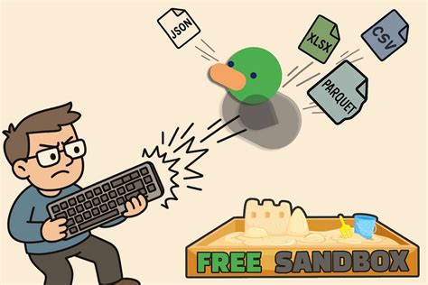 Free Sandbox Sql And Database Management Sandbox Work With Csv Excel Json Parquet Duckdb By
