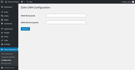 Wordpress Users Zoho Crm Integration By Obtaincode Codecanyon